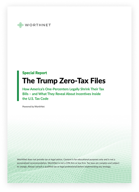 Inside Trump's Zero-Tax Years - WorthNet